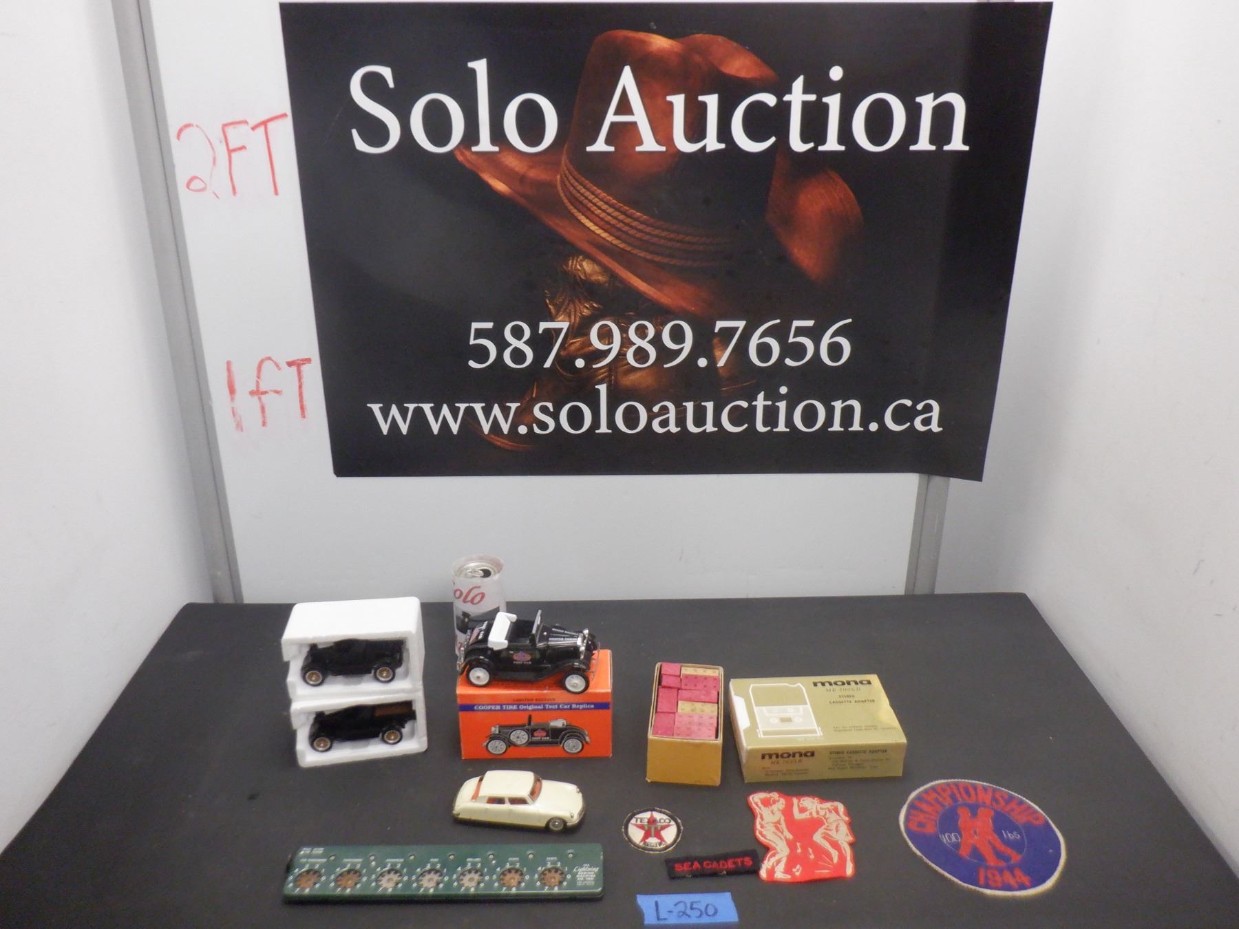 Vintage die cast toy cars, vintage domino set, sea cadets badge, 1944 ...