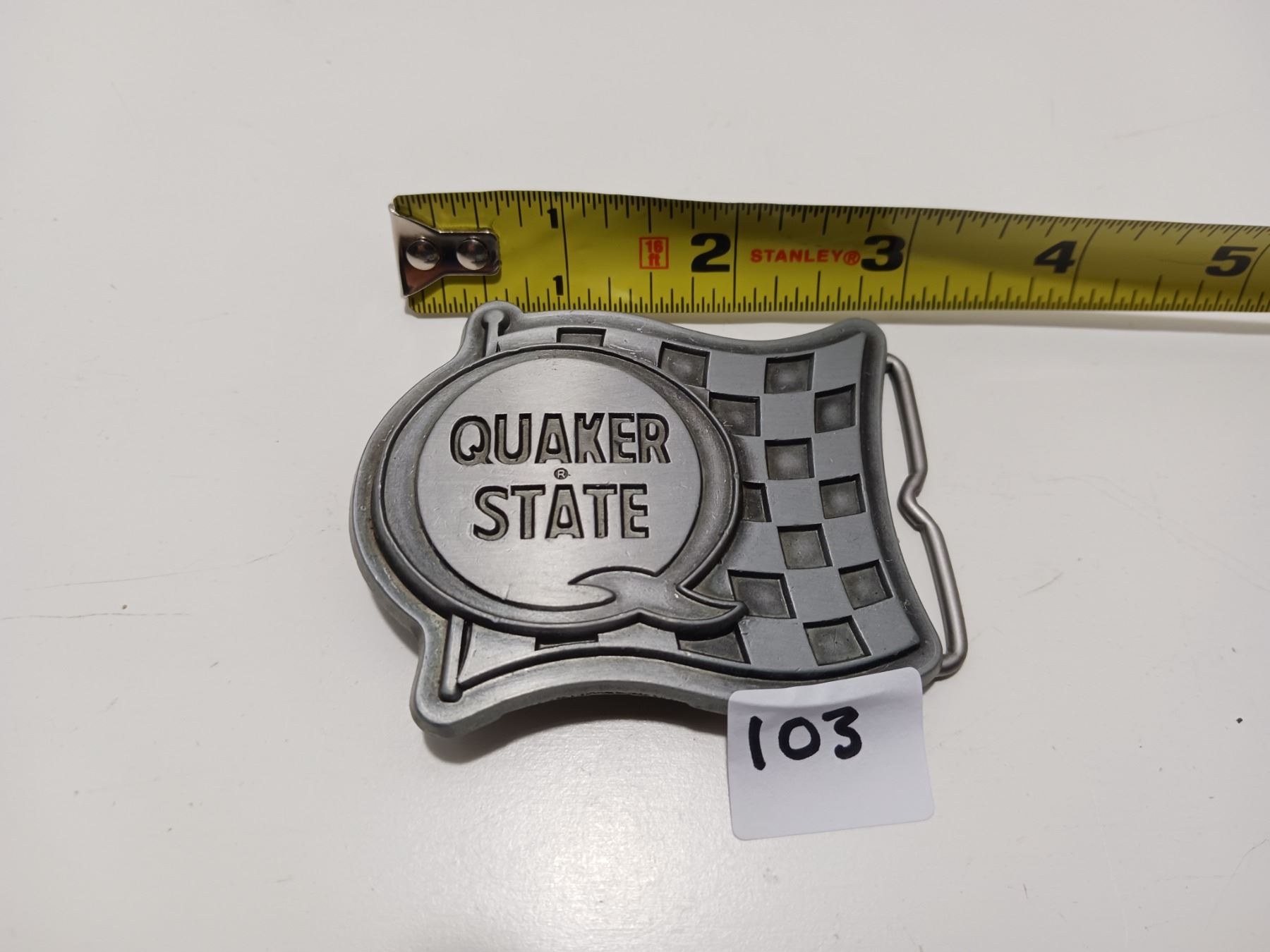 Vintage Quaker State Belt Buckle, Oil Advertising, Automotive ...