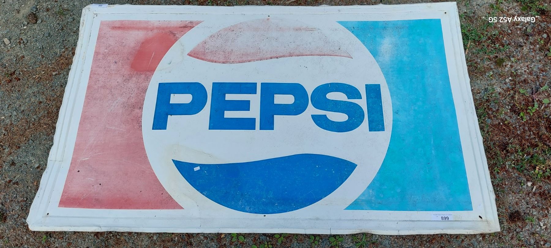 Large metal Pepsi sign 60"x36"
