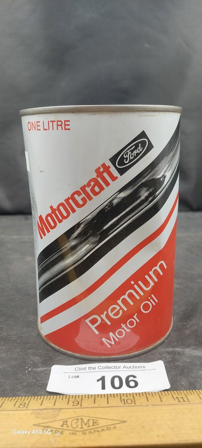 Vintage Ford Motorcraft Premium Motor Oil quart full
