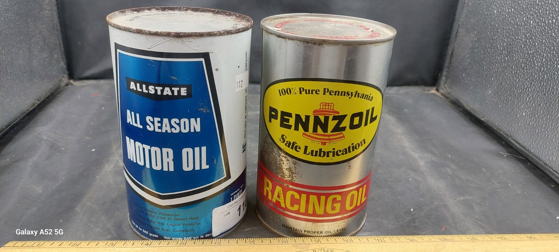 Pennzoil Racing Oil & Allstate Motor Oil quarts