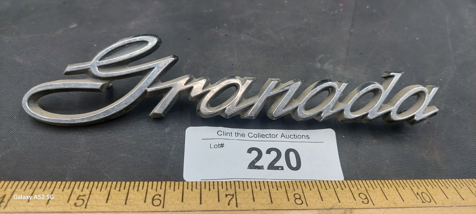 Vintage metal car badge "Granada"
