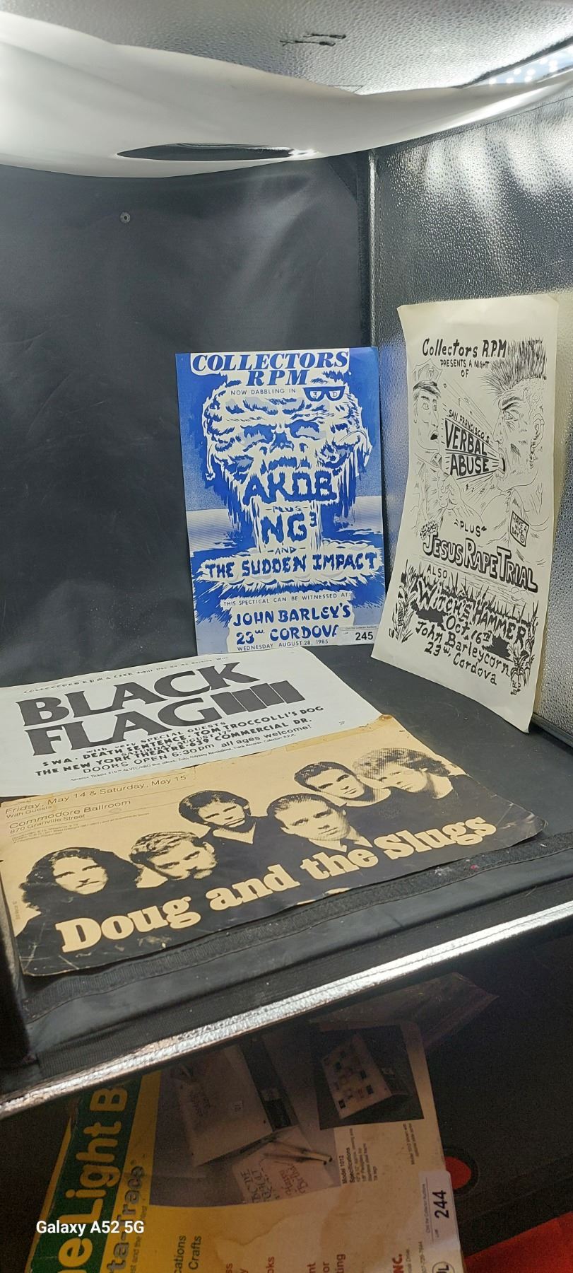 4 1980s Hard to find punk rock posters, Vancouver BC, Black Flag, Akob ...