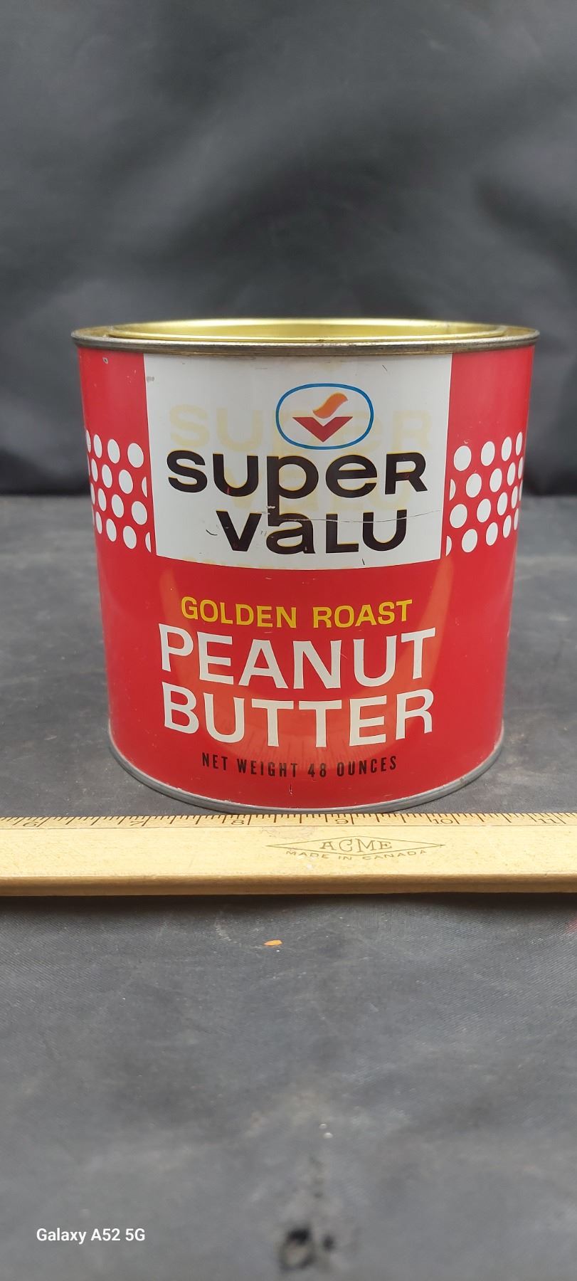 Vintage Super Valu peanut butter tin, very clean