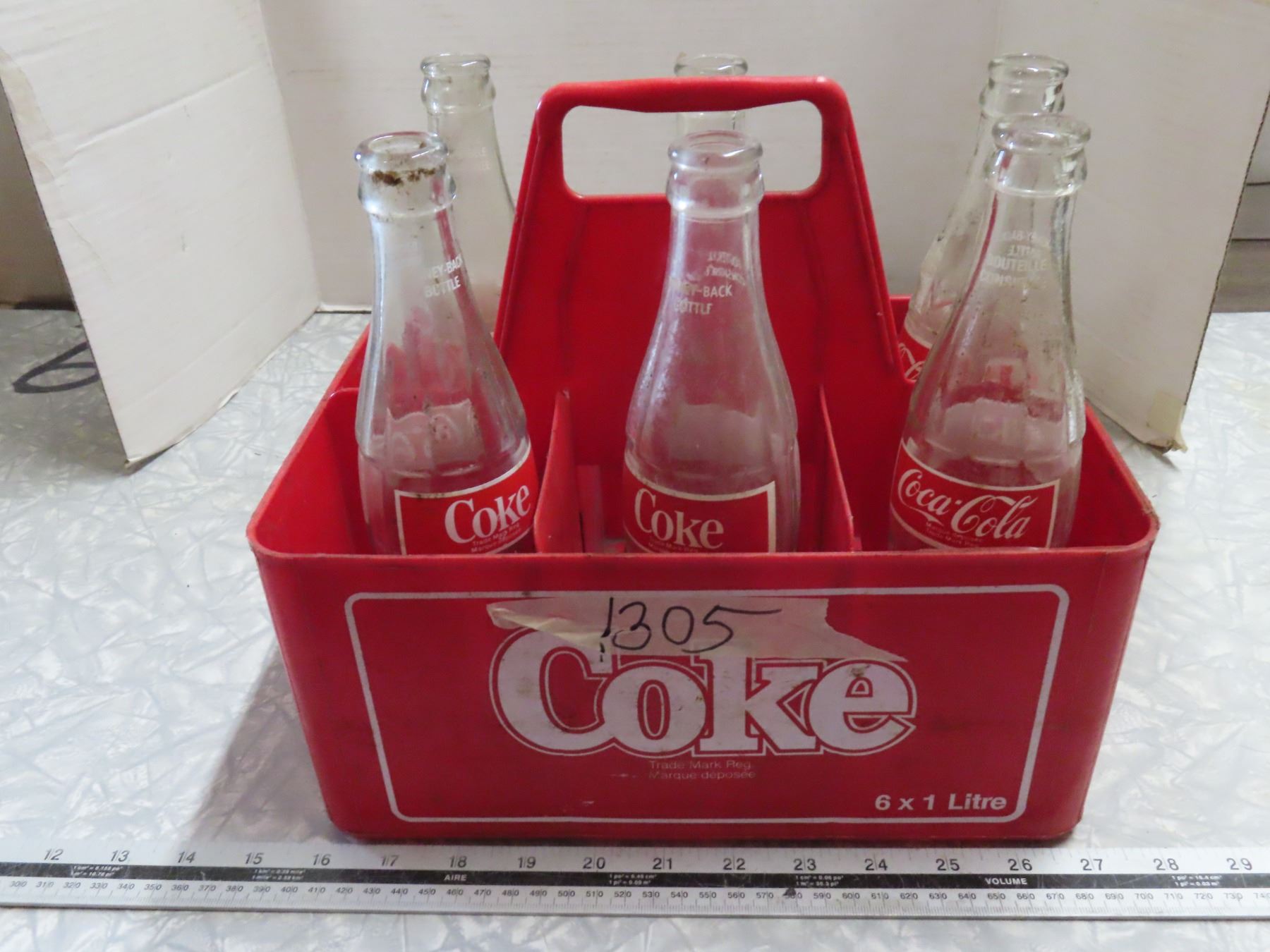 6 Vintage Coke Bottles With Case Schmalz Auctions
