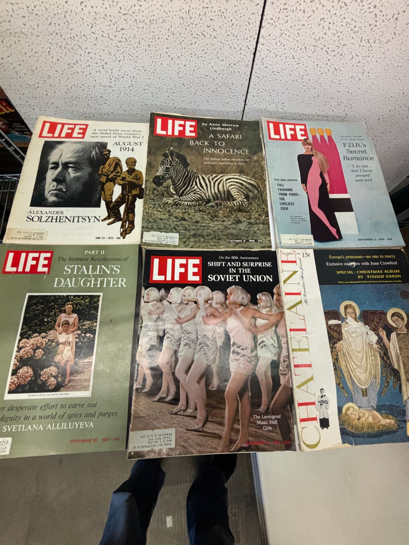 Collection Of 6 Life Magazines