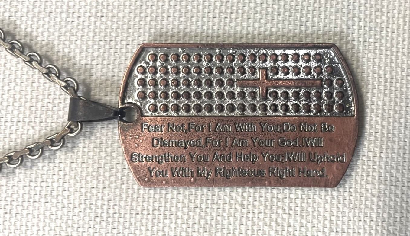 Bible Verse Necklace with Isaiah 41:10