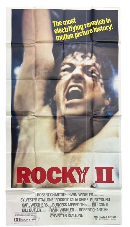 Rocky II (1979) - Rare 3-Sheet Poster (41" x 81")
