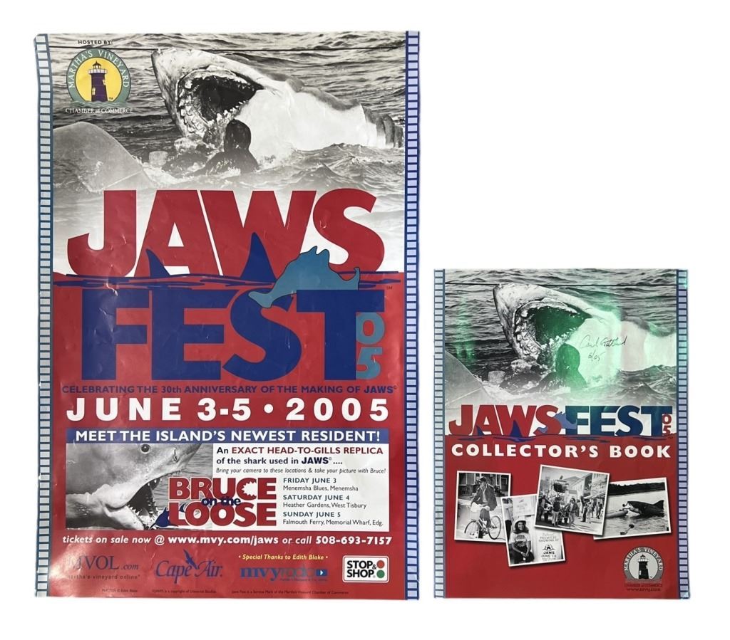 Jaws (1975) - Signed 30th Year Anniversary Jaws Fest Convention Program ...