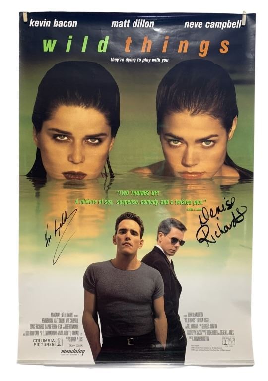 Wild Things (1998) - Signed by 2 Poster (27x39)