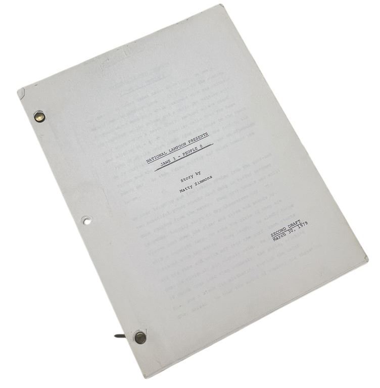 National Lampoon's Jaws 3, People 0 (1979) - Unfilmed Script