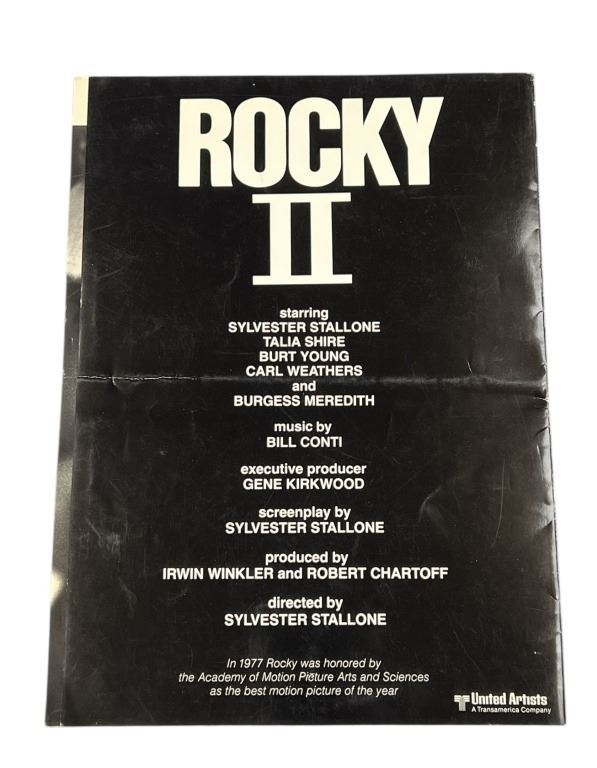 Rocky II (1979) - Press Folder