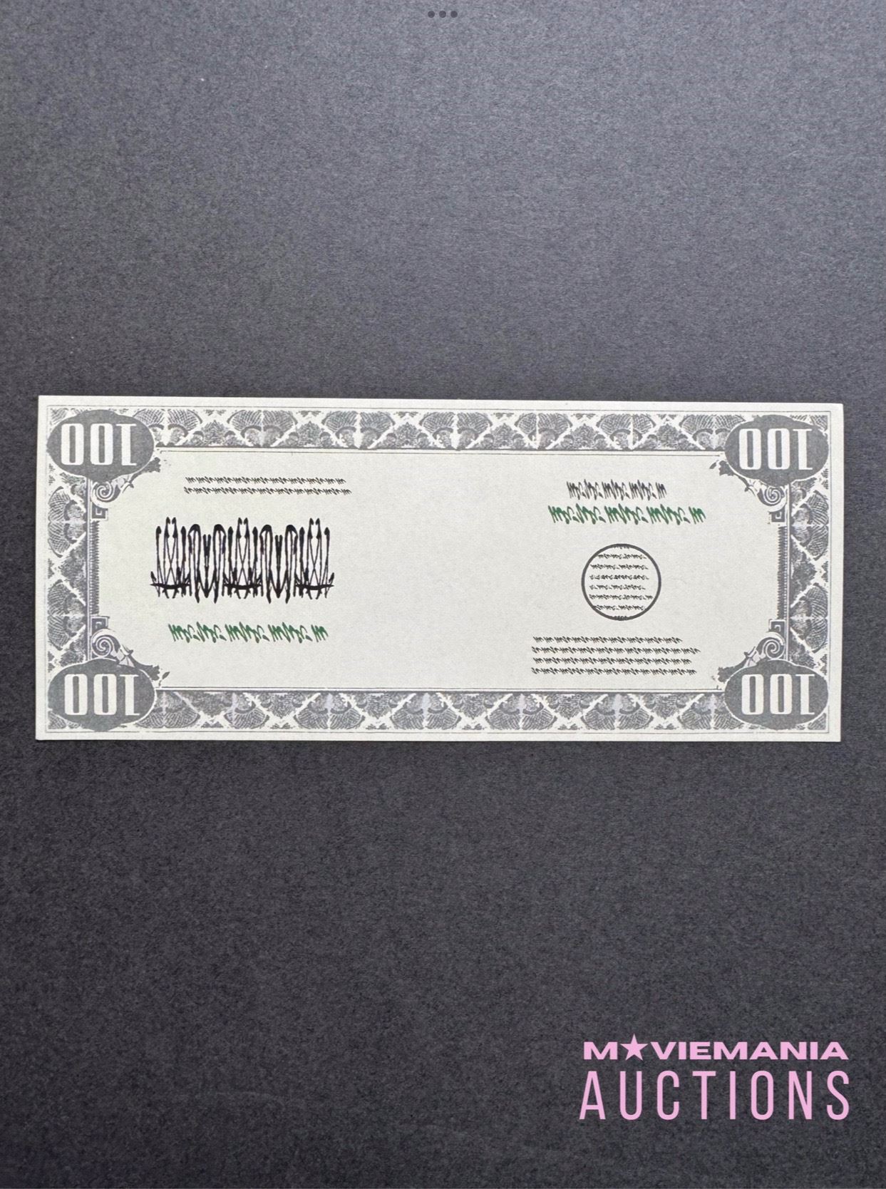 Batman: The Dark Knight (2008) - A Prop ‘Joker’ Dollar Bill