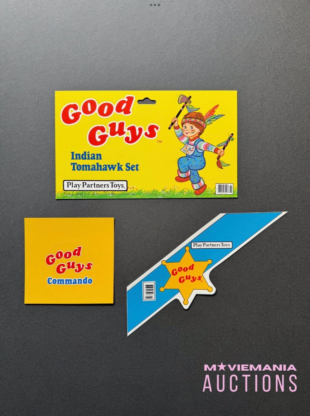 Child’s Play (1988) - A Collection of ‘Good Guys’ Packaging Labels