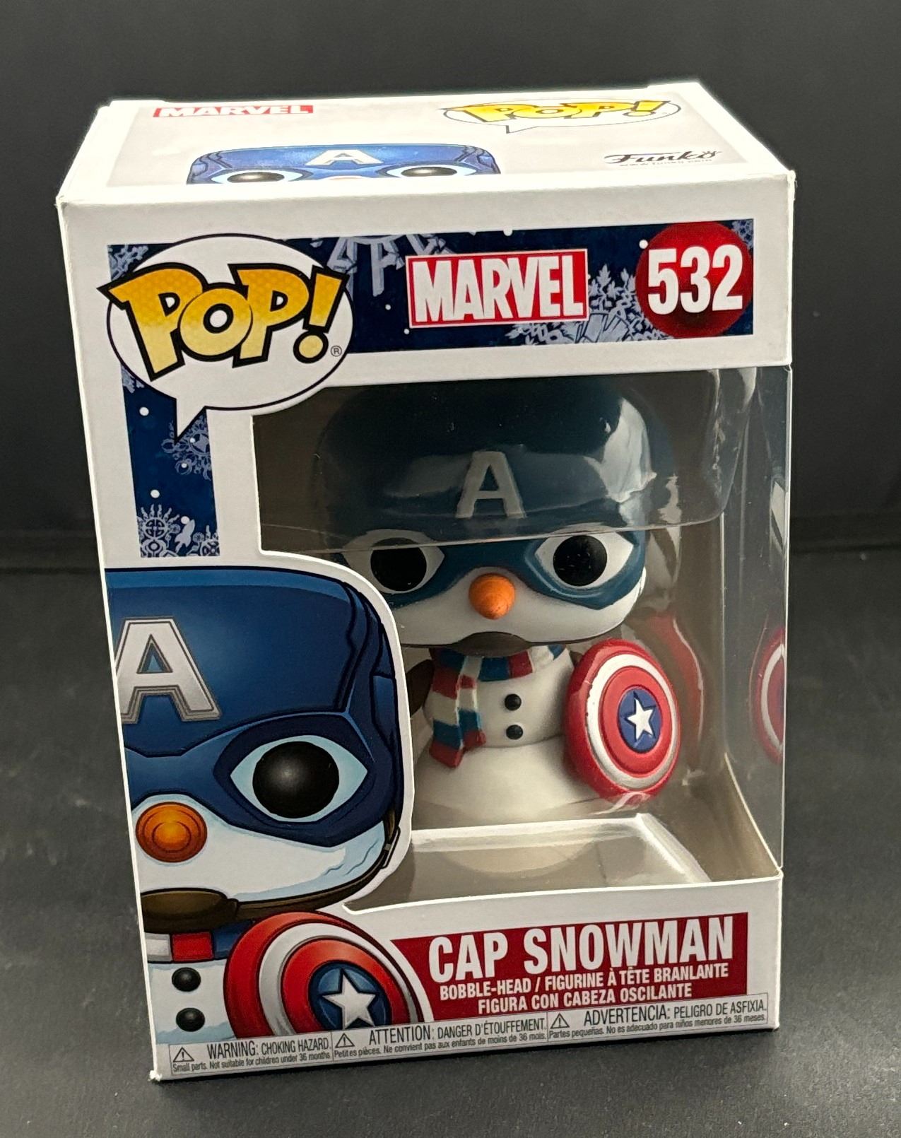 New Funko Pop Marvel Cap Snowman #532