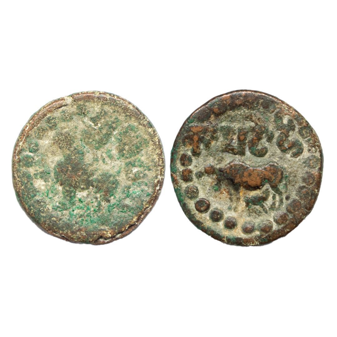 Ancient World, Nepal, Lichhavi Kingdom, CALF DRINKING MILK FROM COW ...