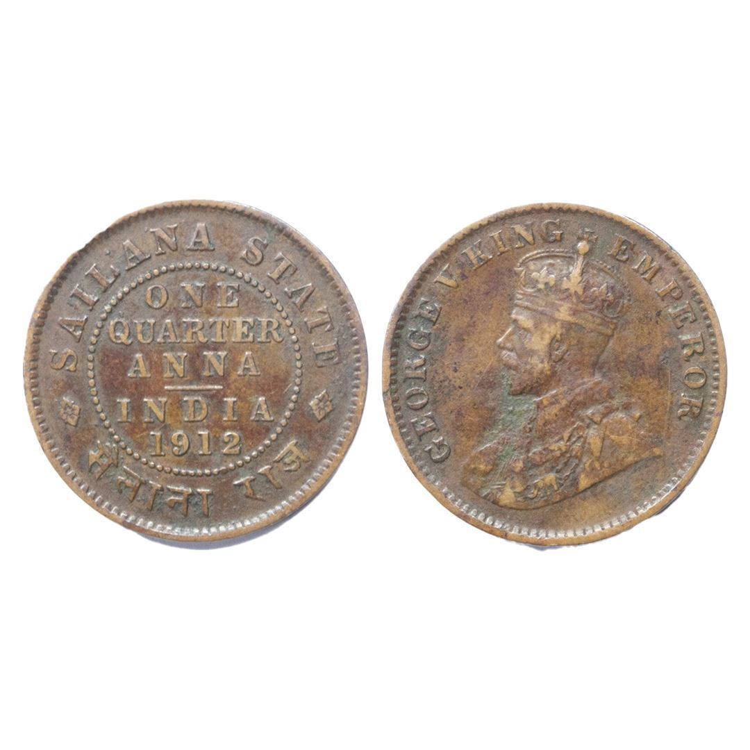 Princely States, Sailana, Jaswant Singh (1895-1919 AD), George V (1910 ...