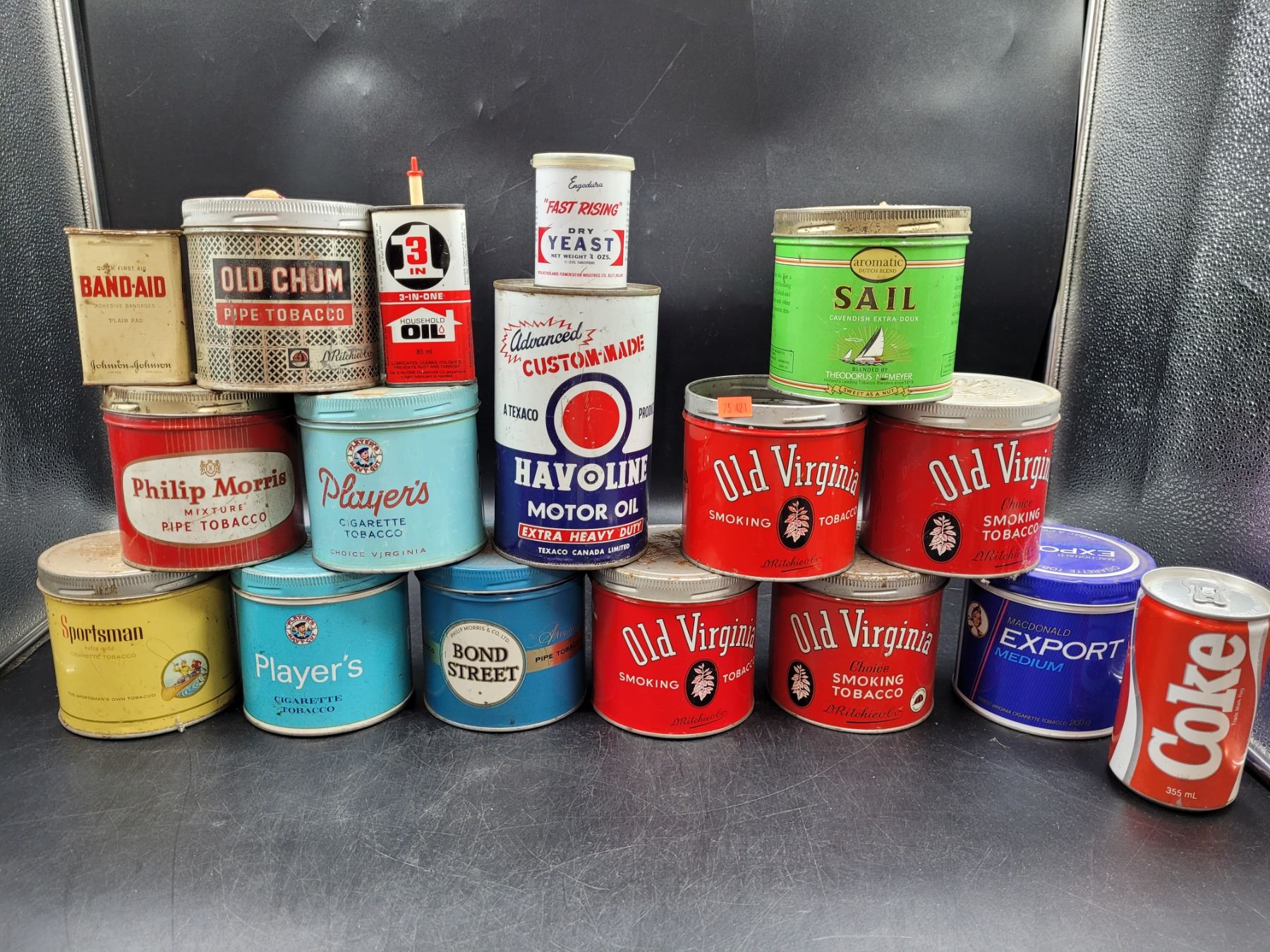 Vintage Tobacco and Baking Tins