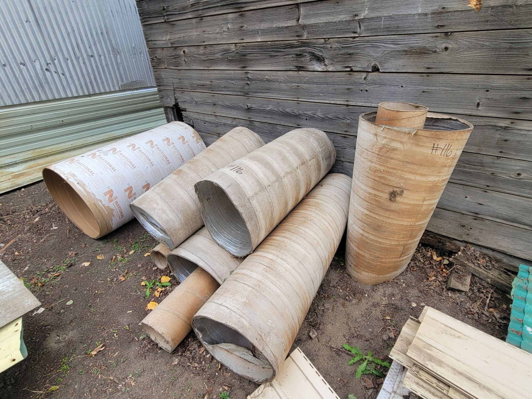 Cardboard concrete forms