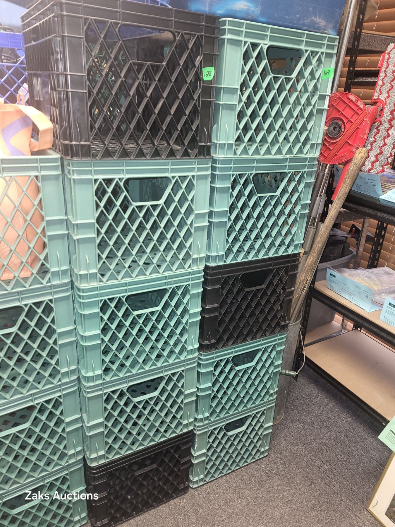 Lot of 5 VERY CLEAN Rectangle Milk Crates