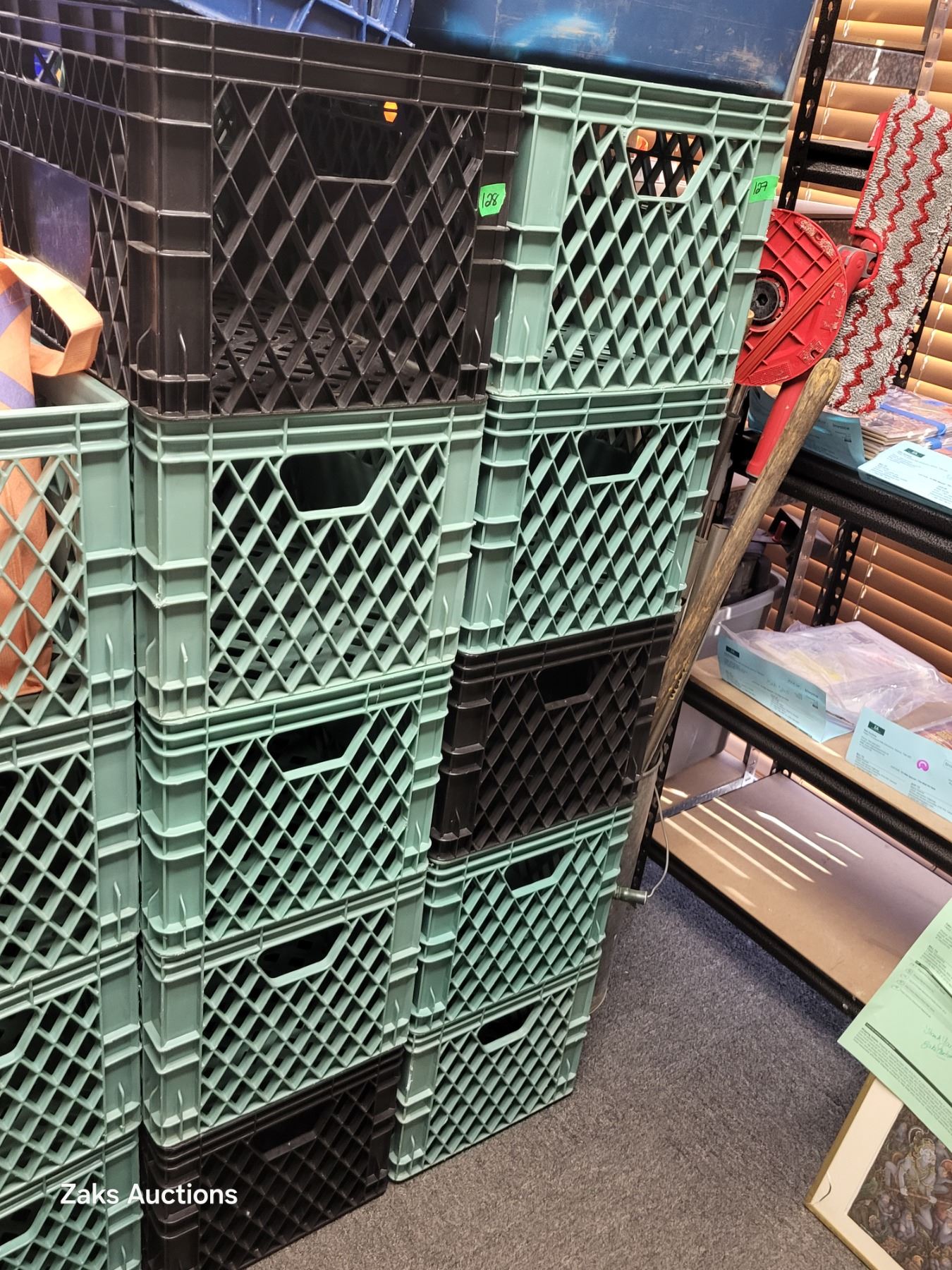 Lot of 5 VERY CLEAN Rectangle Milk Crates