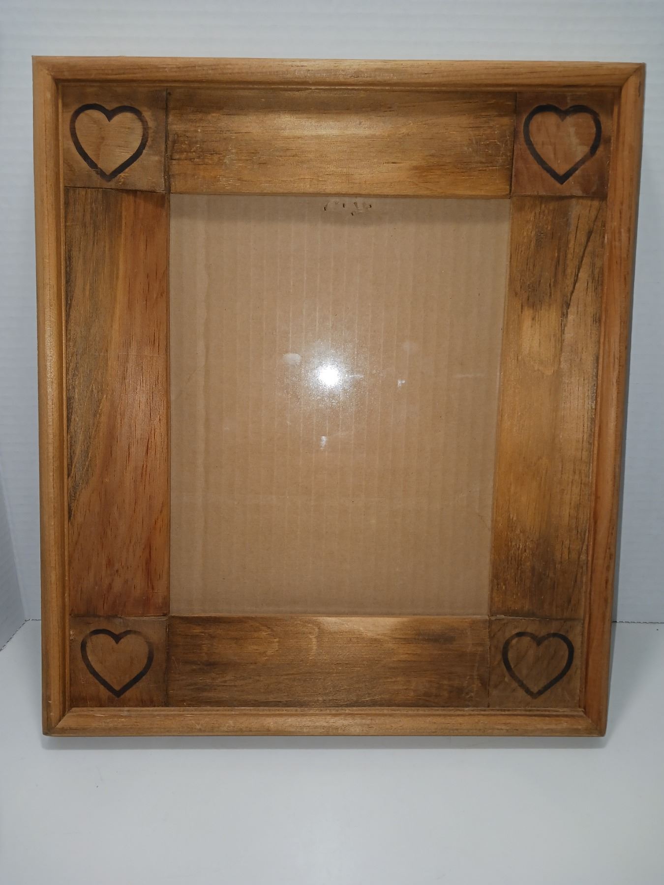 Vintage Wood Heart Picture Frame (8x10")