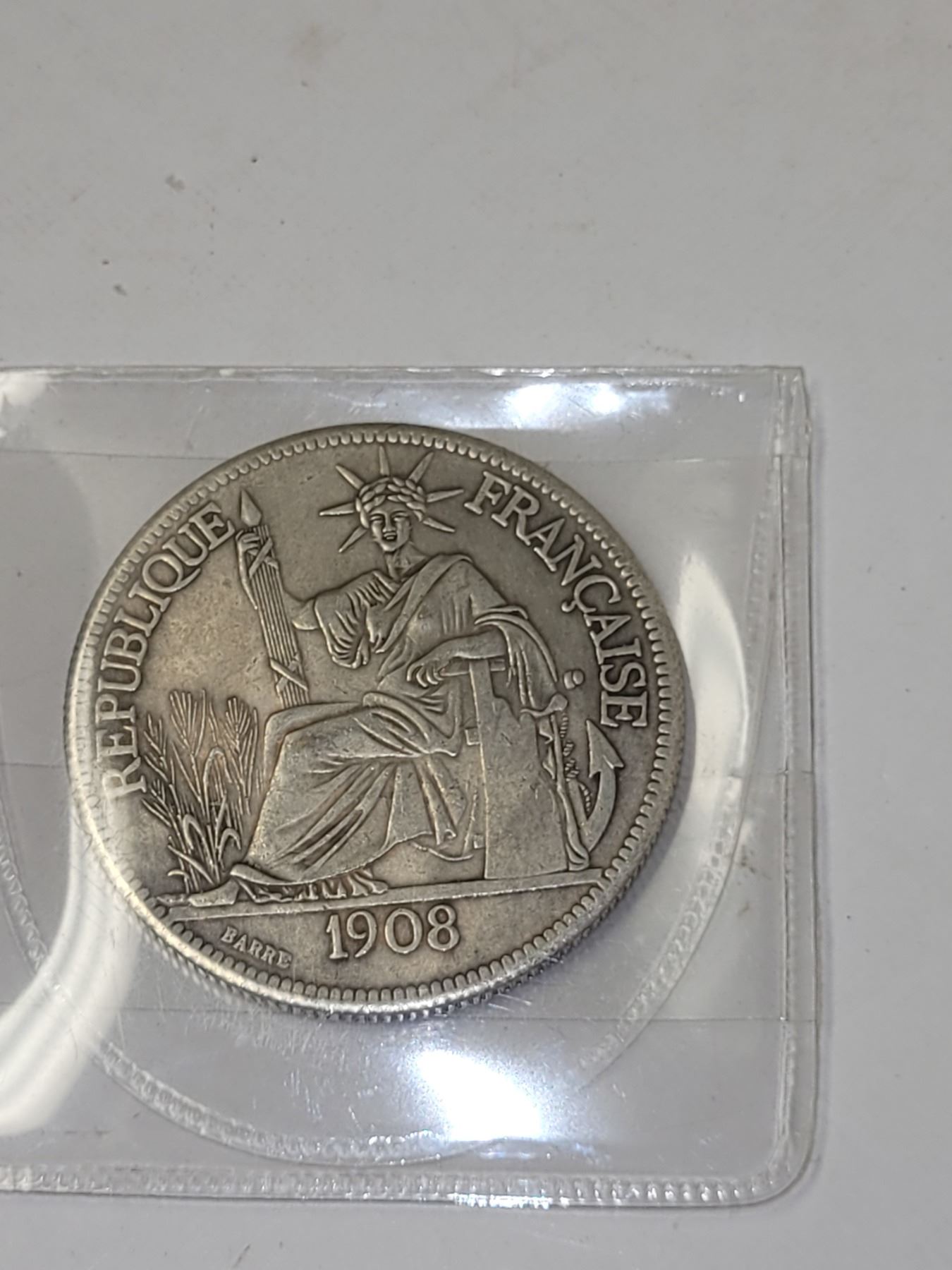 1908 Republique Coin Silver