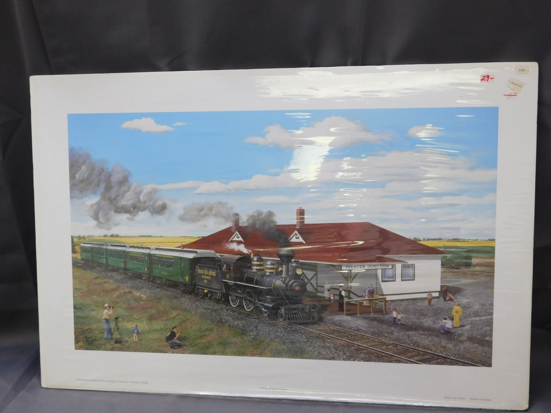 Larry Fisher Artist Signed and Numbered Print "Arrival At Inkster ...