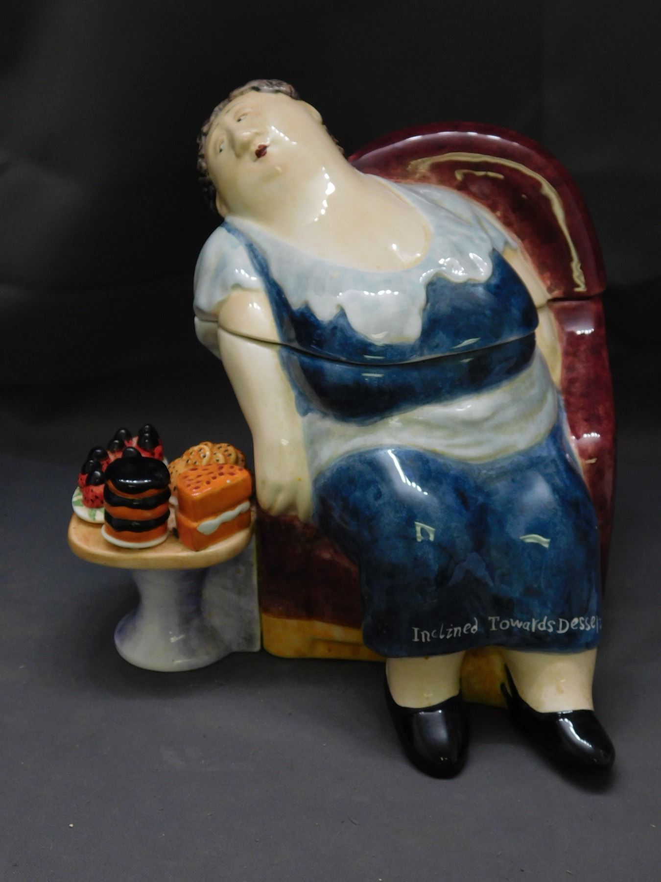2002 House of Prill Erika Oller Ceramic Cookie Jar Figural Woman ...