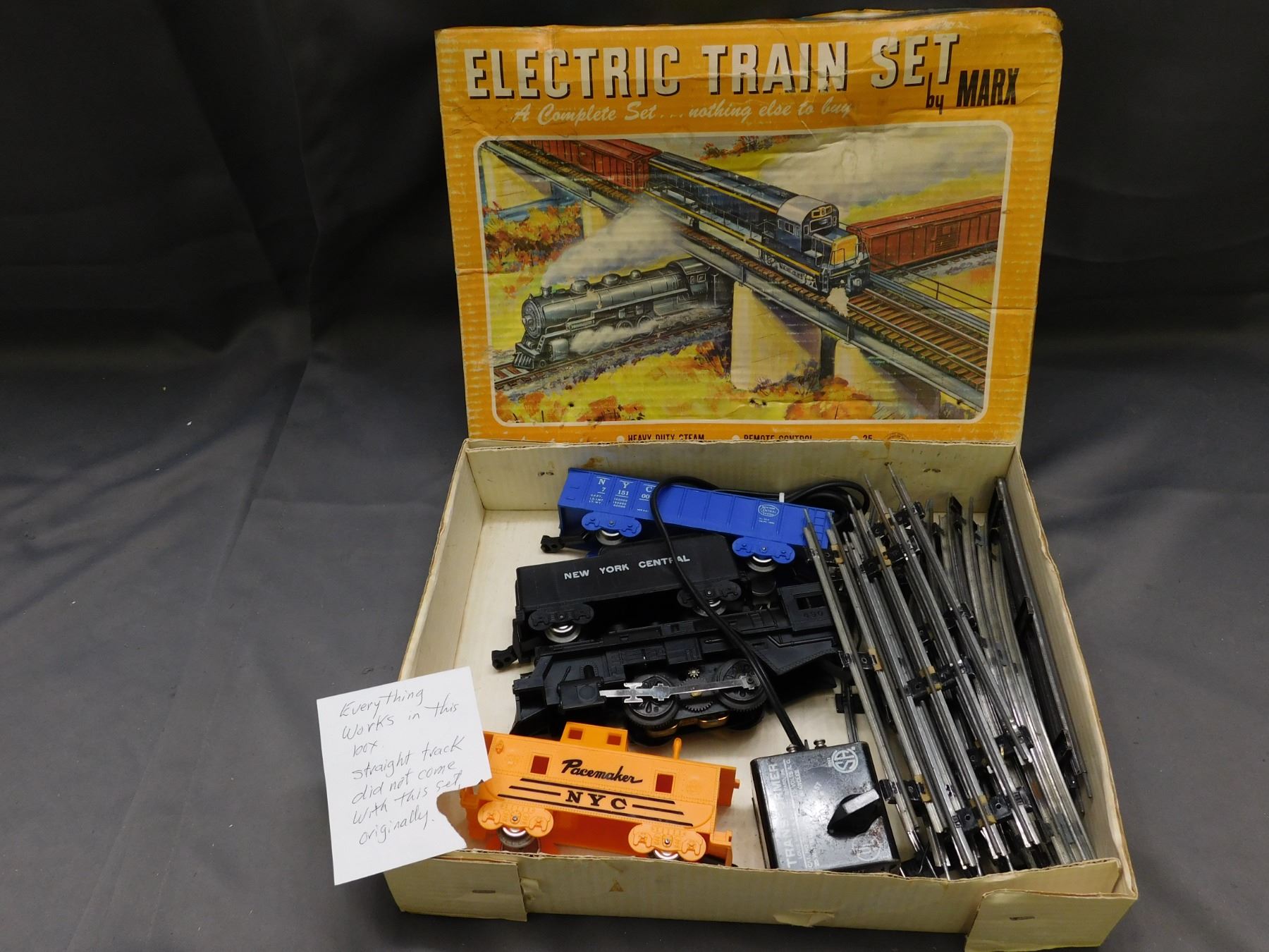 1960’s Vintage Marx USA Made Toy New York NY Central Train Set #4205 ...