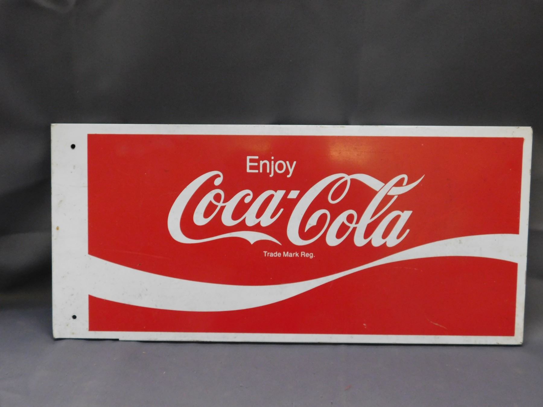 Metal Coca Cola Display Store Rack Sign 22" x 10"