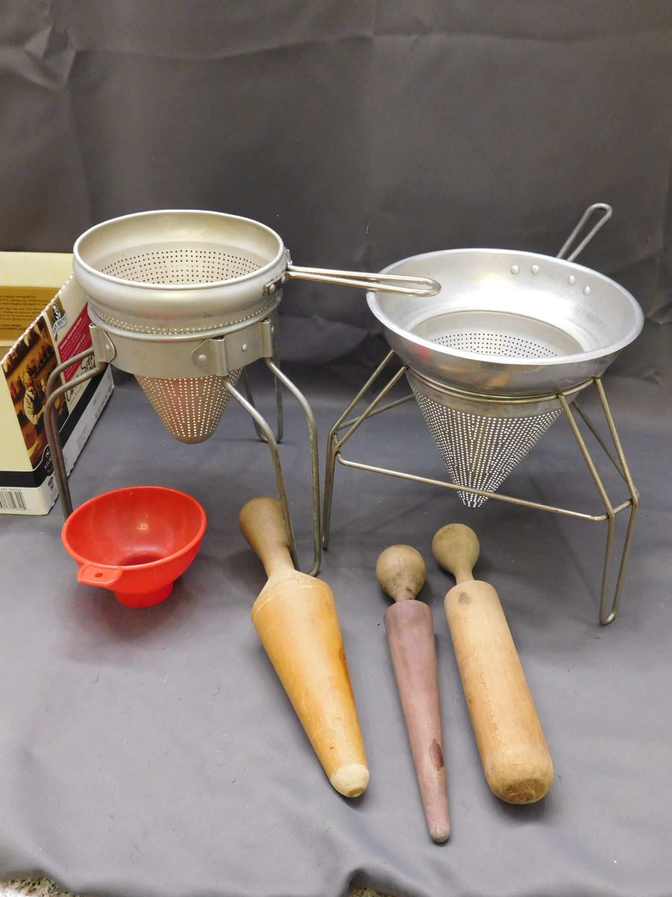 Sieve Strainer, Pestles, Etc Kitchen Vintage