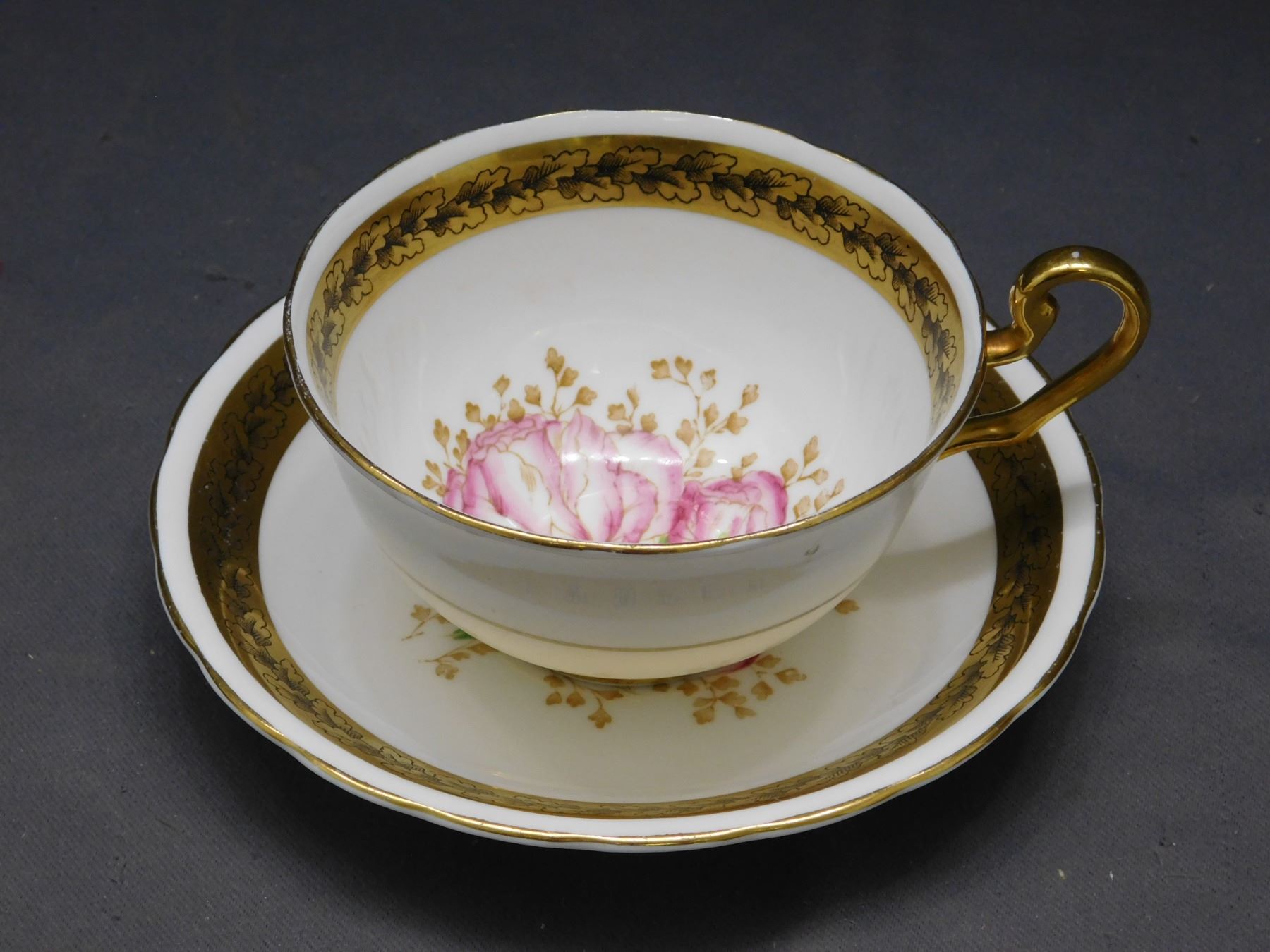 Victoria Bone China England Tea Cup and Saucer