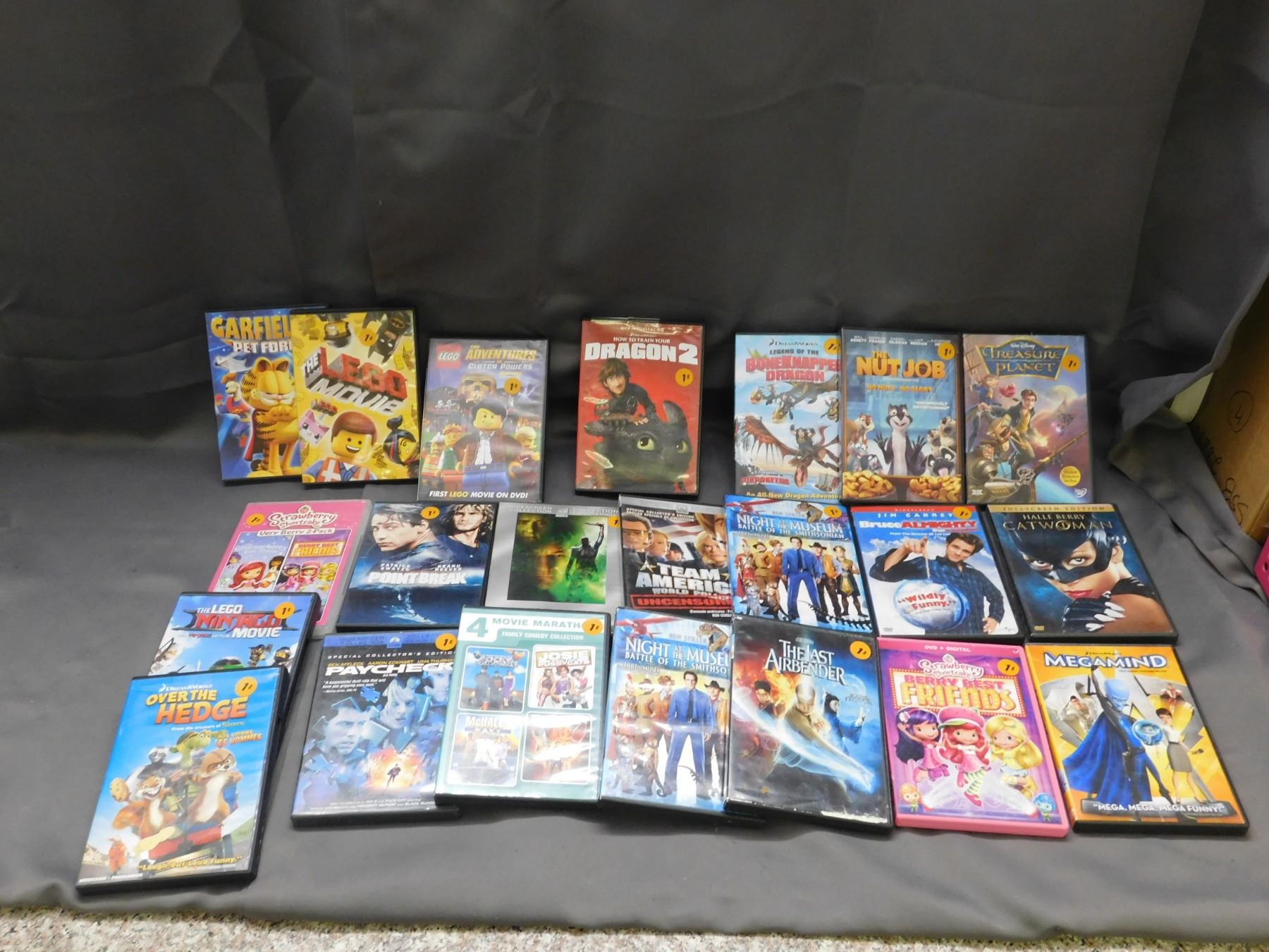 Lot of 22 Assorted DVDs Kids Movies, Animated, Etc