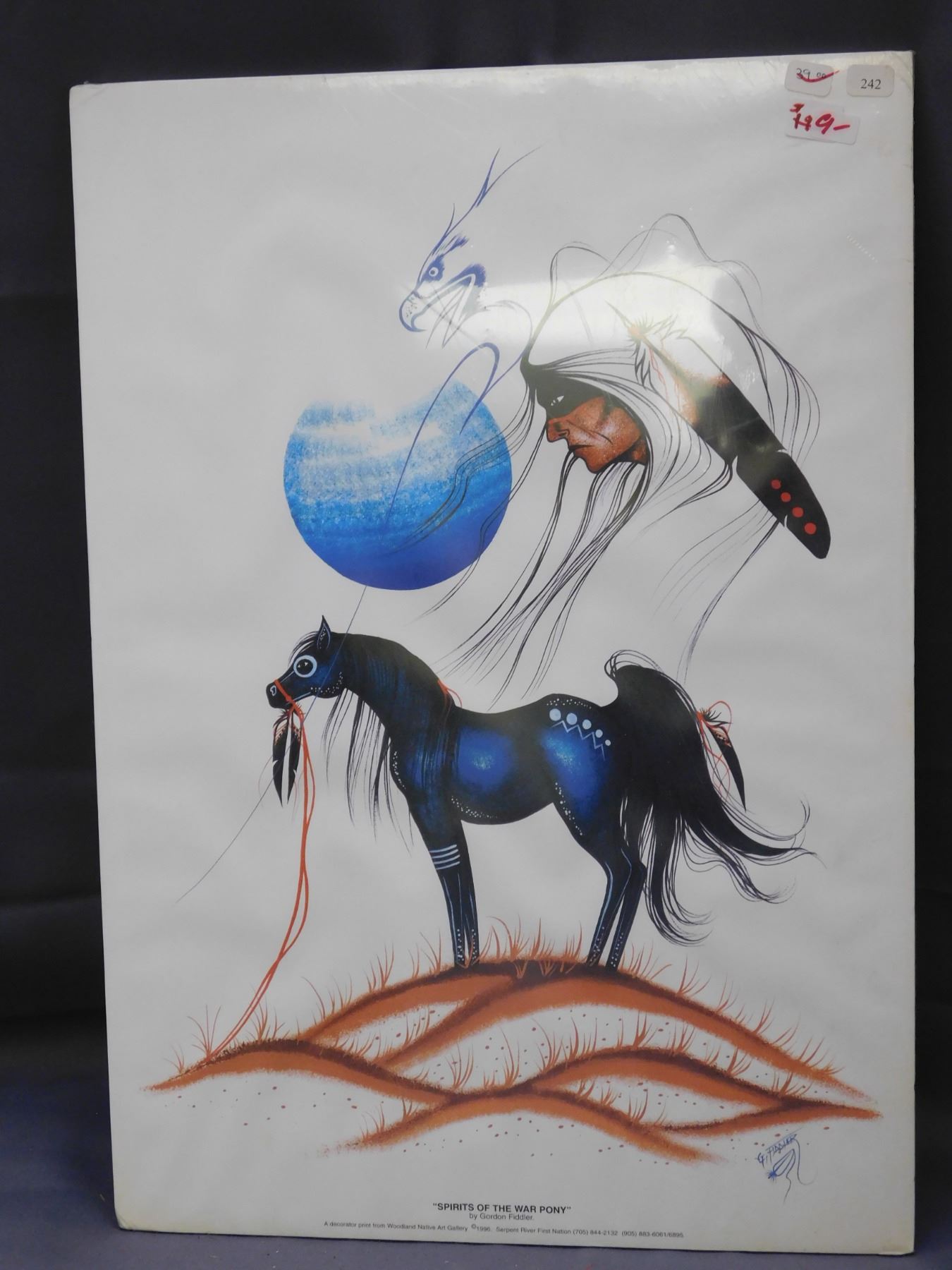 "Spirits of the War Pony" Indigenous Artwork Print by Gordon Fiddler 1996