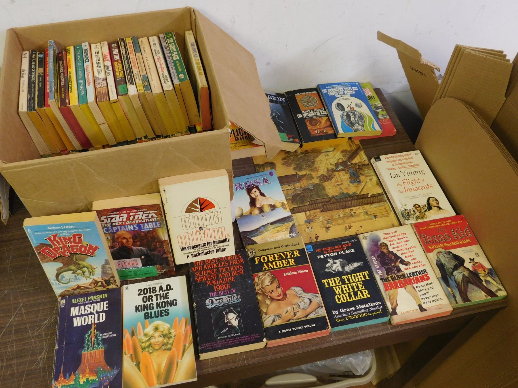 Lot of Assorted Vintage Pocket Books Pulp Fiction Fantasy Novels