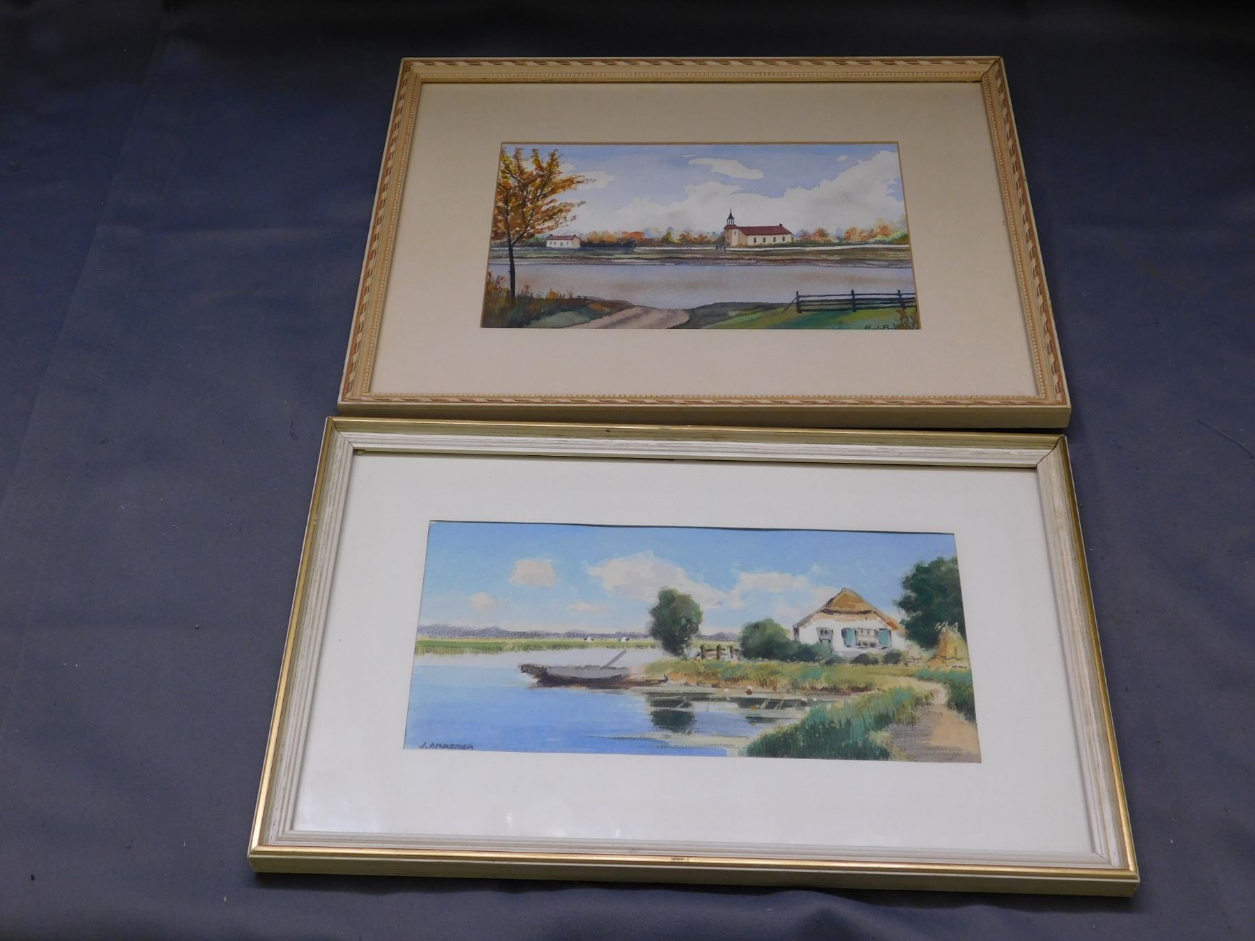 2 Framed Original Watercolour Paintings Signed by Artist