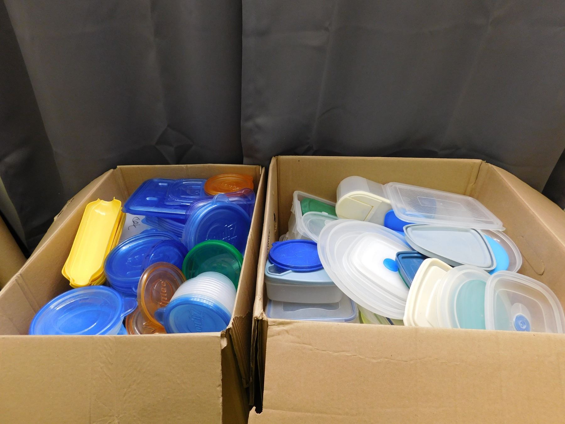 LARGE Lot of Tupperware 2 Big Boxes Lids, Containers, Etc