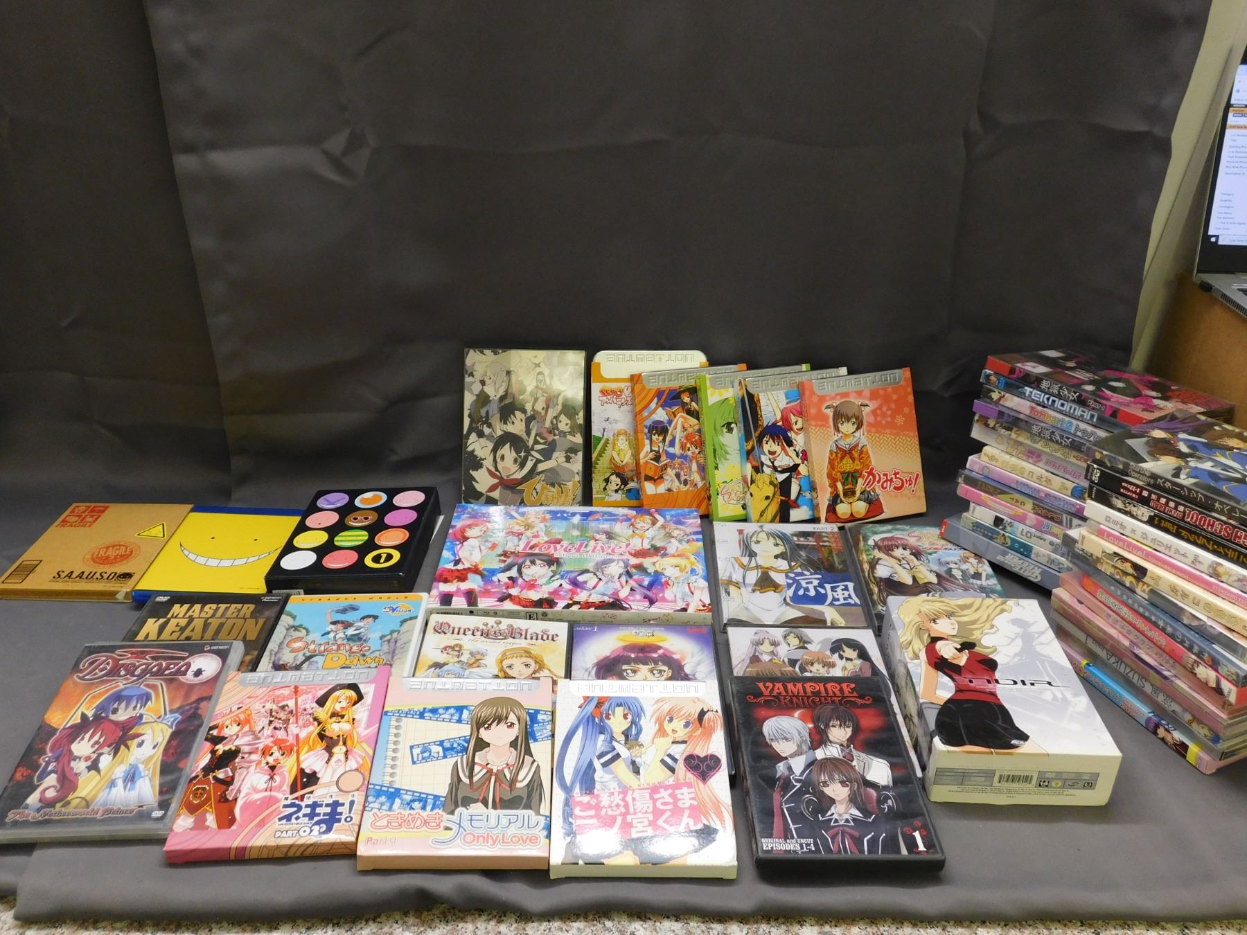 Large Lot of Anime DVDs 45+ Assorted DVDs and DVD Box Sets
