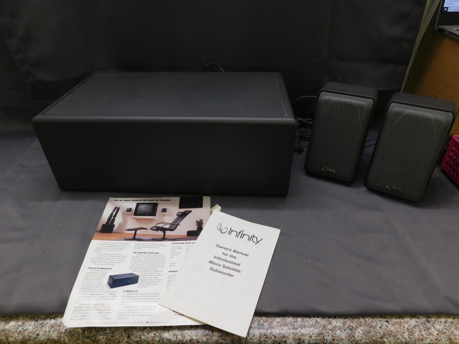 Infinity Micro Satellite Subwoofer Speakers Home Theatre System