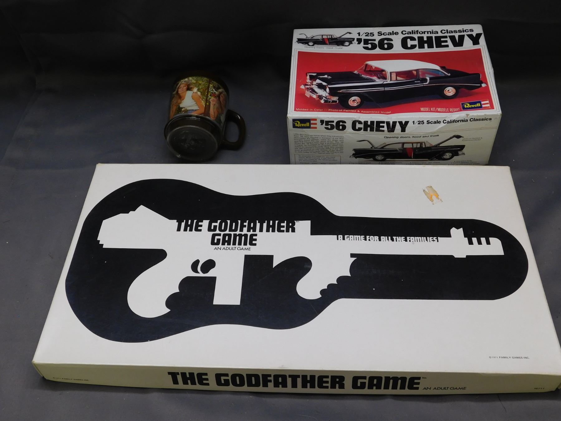 Lot of 3 1/25 Scale 56 Chevy Model Kit by Revell, The Godfather Board ...