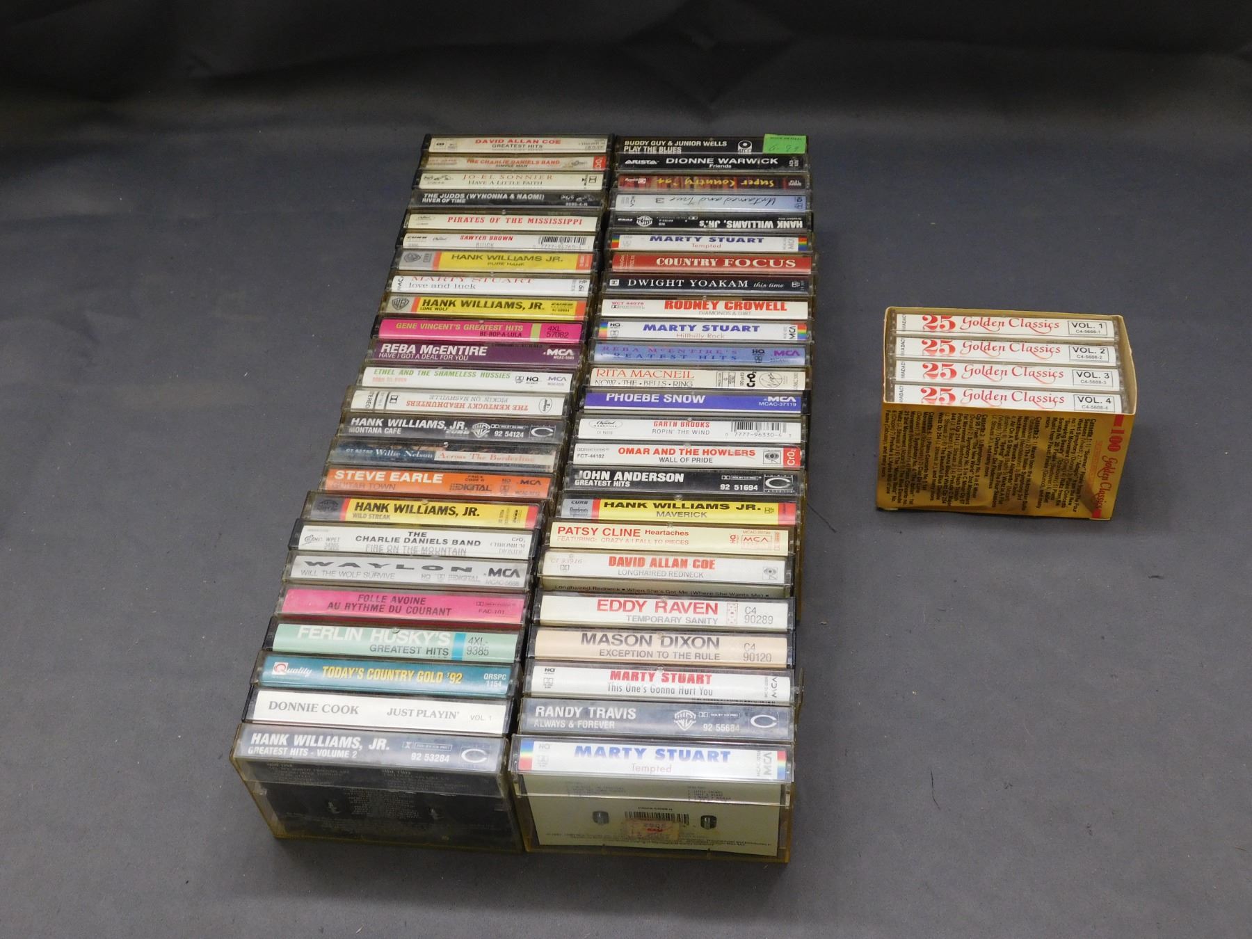 Lot of 49 Assorted Cassette Tapes (all country)