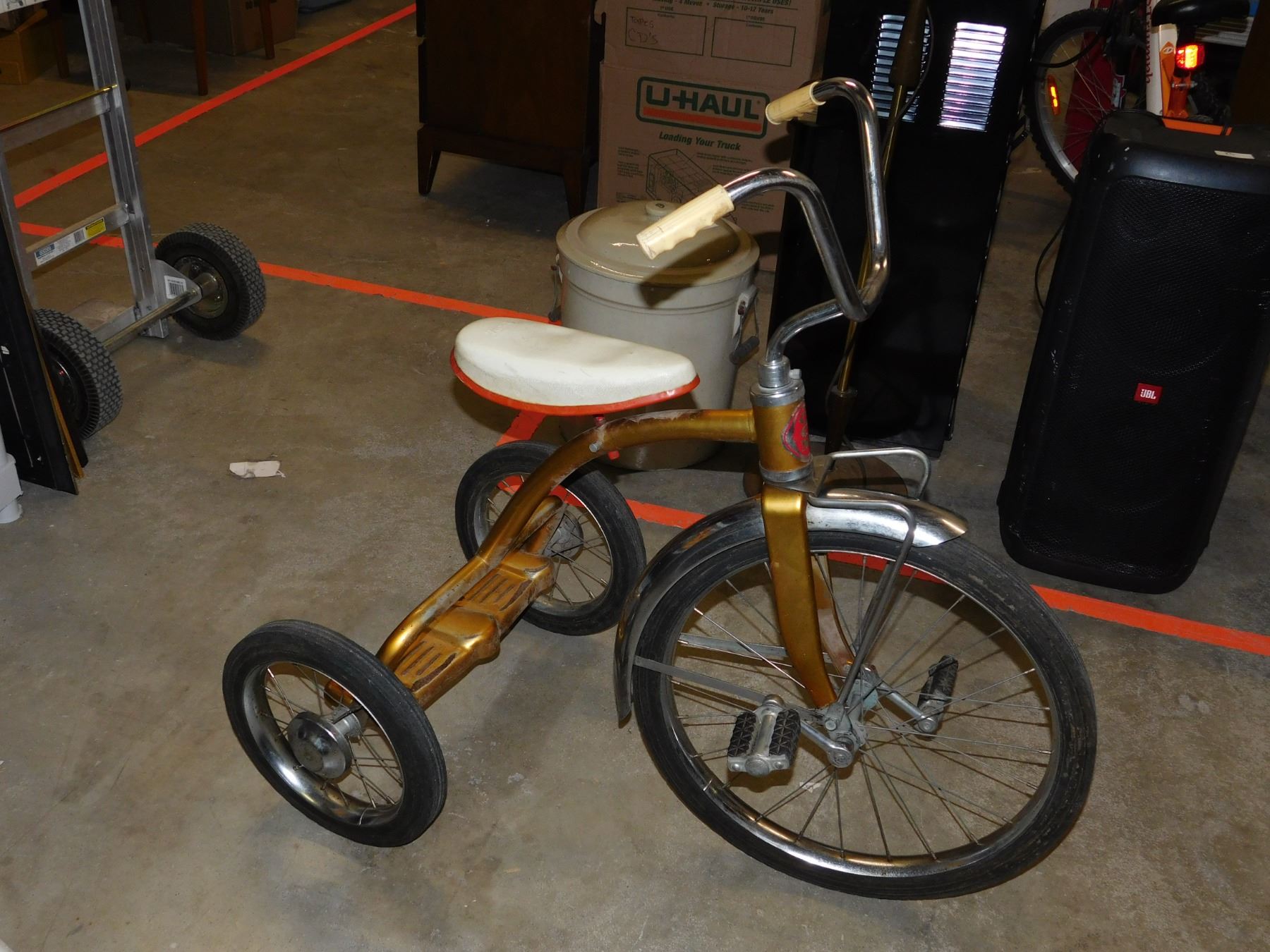 Vintage Gold Kids Tricycle Bike Troxel CCM