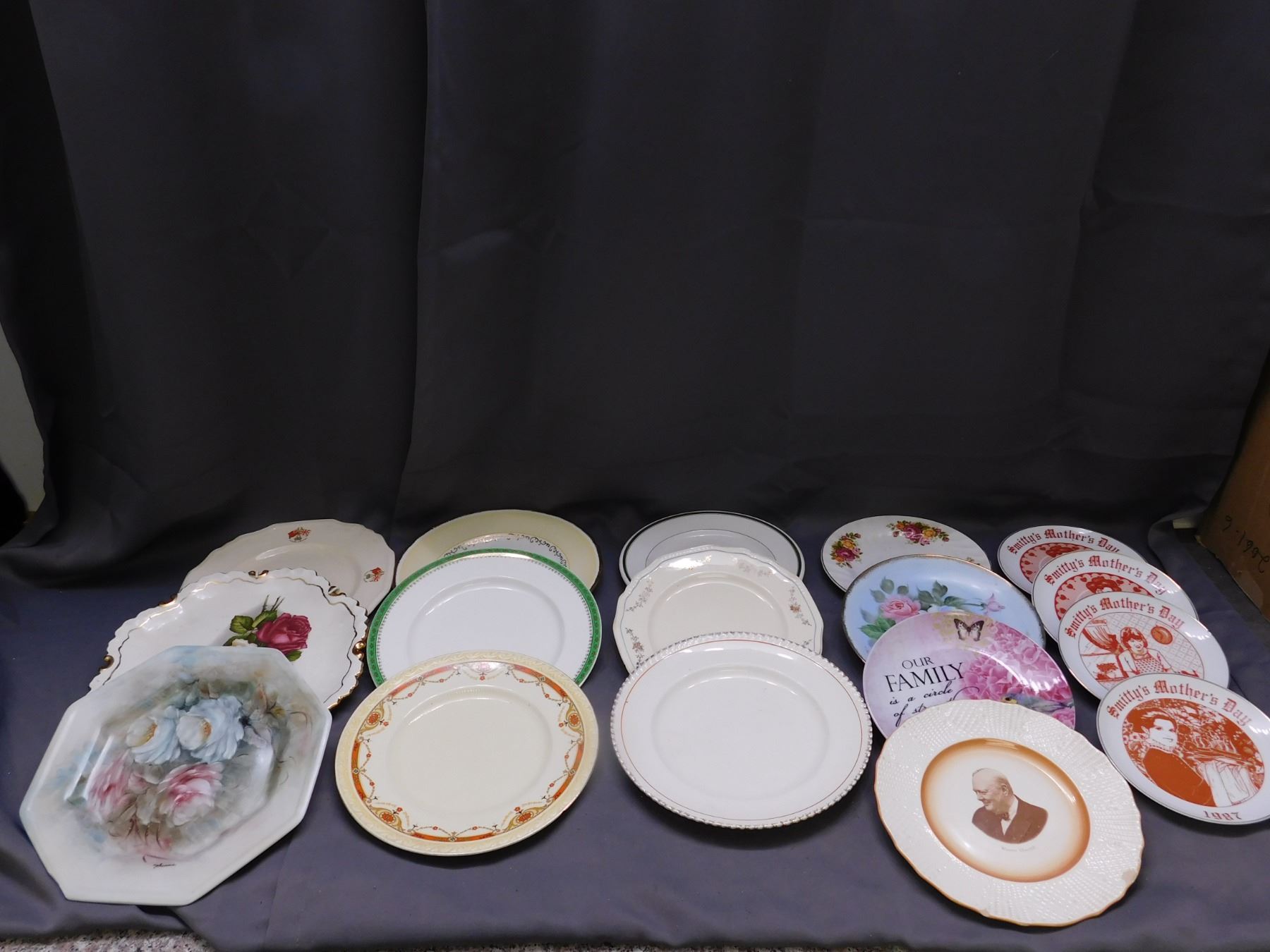 Lot of Vintage Antique Collectible Plates & Serving Plates 17pcs