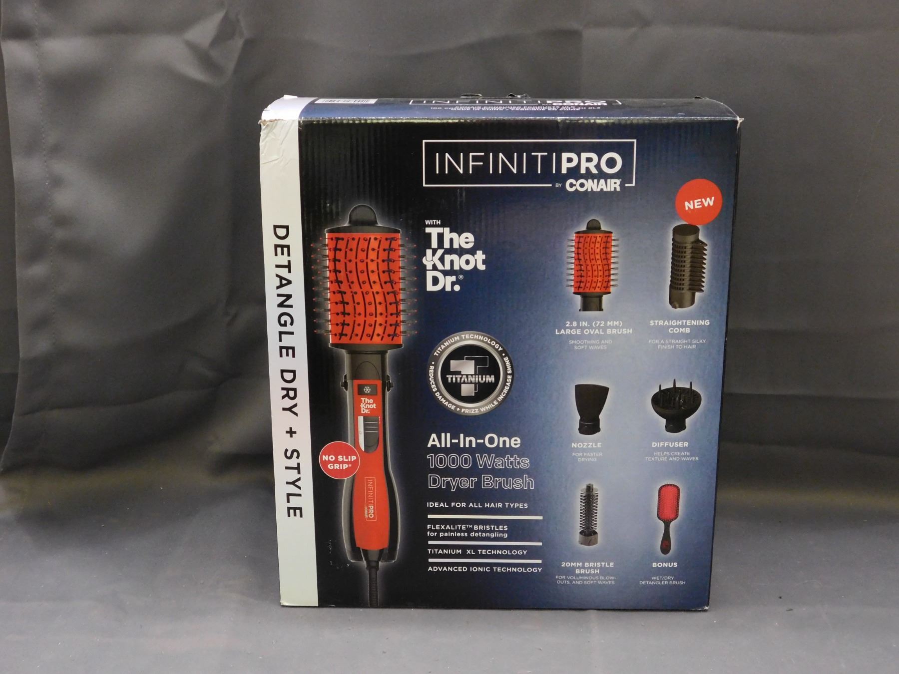 InfinitiPro Conair The Knot Dr All-In-One 1000 Watts Dryer Brush