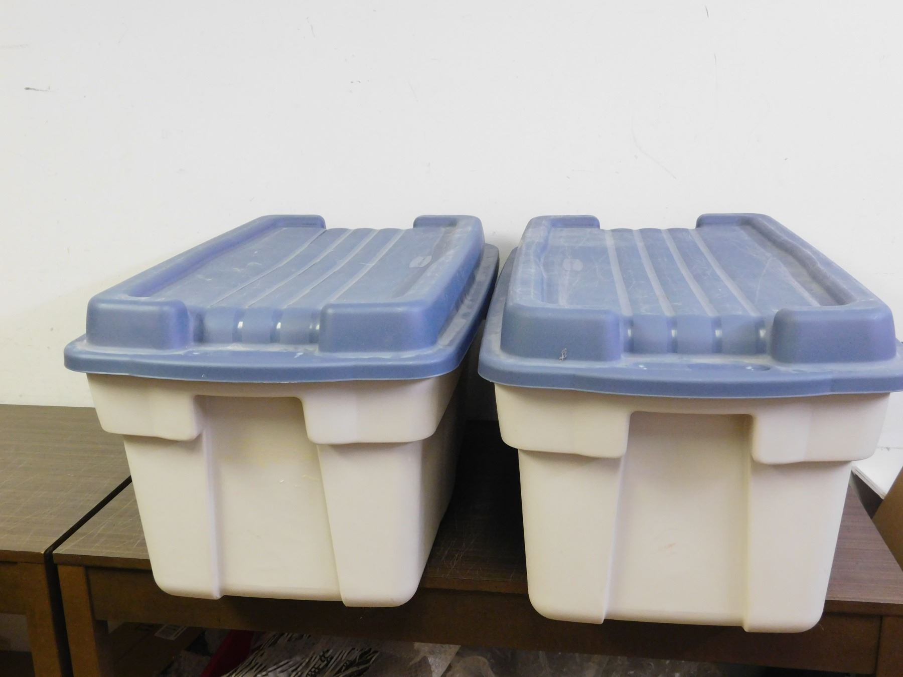 2 Large Fold Open Storage Tubs