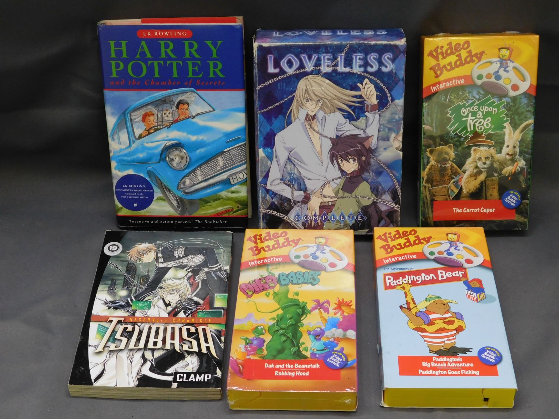 Lot of Old Media Harry Potter Book, Anime Manga and DVD, Video Buddy ...