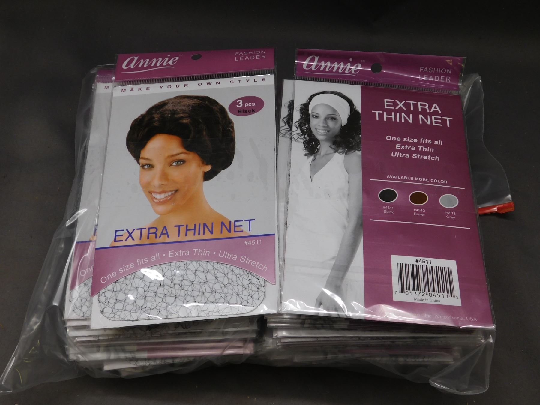 Lot of 70 Packs of Annie Hair Nets 3pcs Per Pack