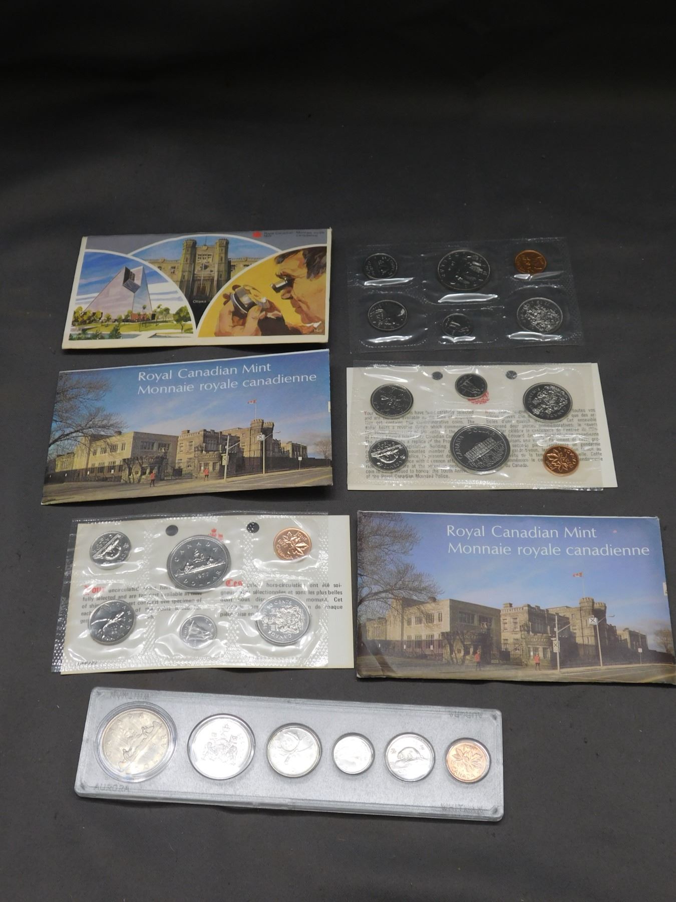 Canada Proof-like Sealed Mint Sets 1968, 1973, 77, 79.