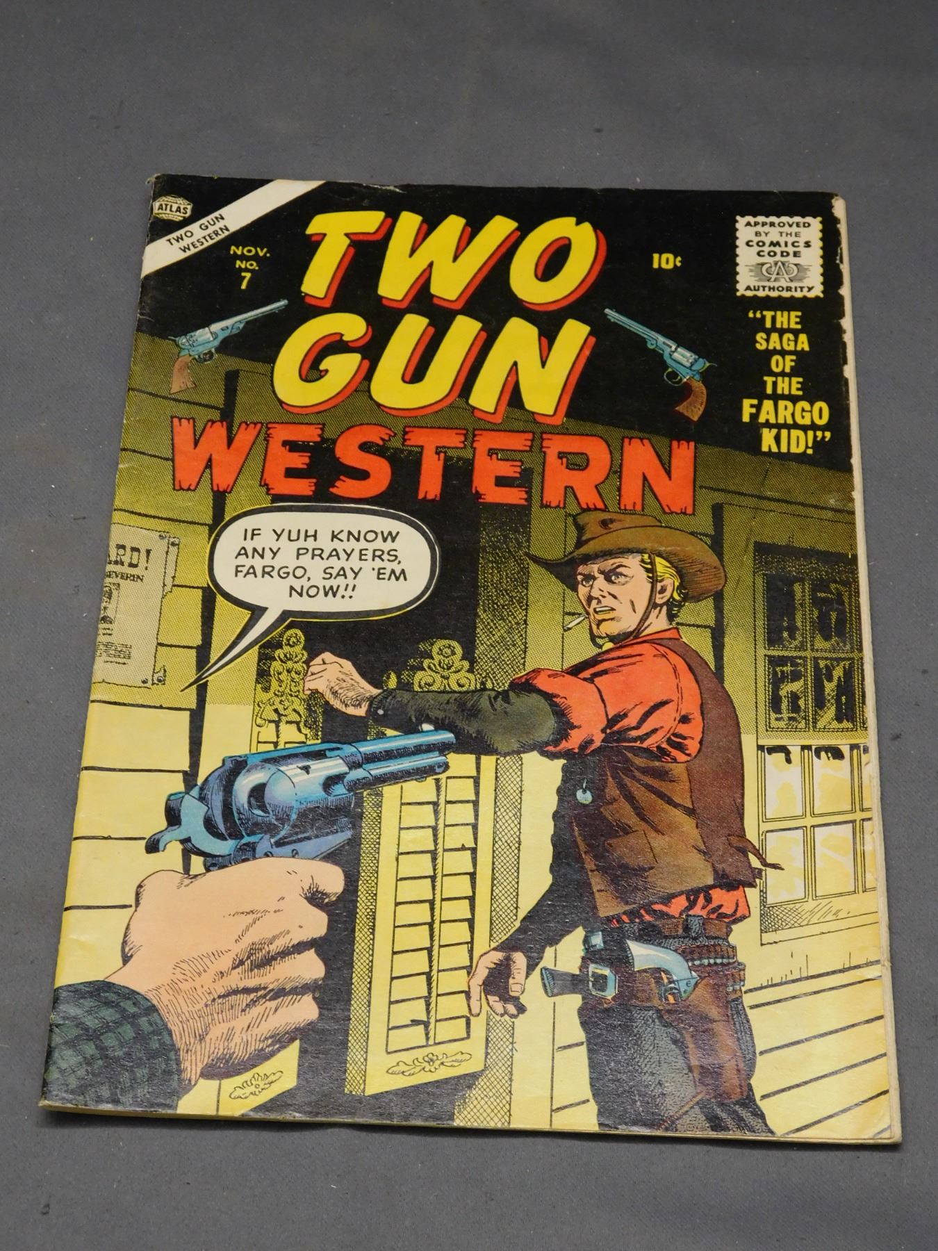 Two Gun Western No.7 - 1956 The Fargo Kid, Atlas/Margood, VG/F Minor Wear.